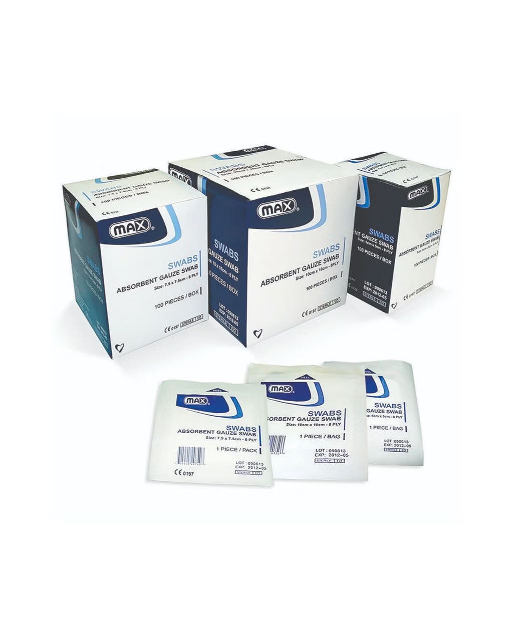 Max Sterile Gauze Swab 8ply 5cm*5cm 100 Pieces Per Box | Boots UAE