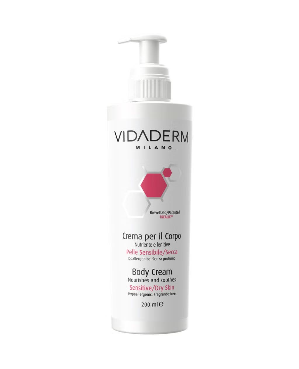 Vidaderm Body Cream Intense Soothing For Dry Sensitive Skin 200ml ...